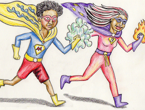 Superhero Self Portrait | PAINT:LAB