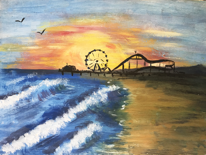 “Sunset Pier” – Family | PAINT:LAB
