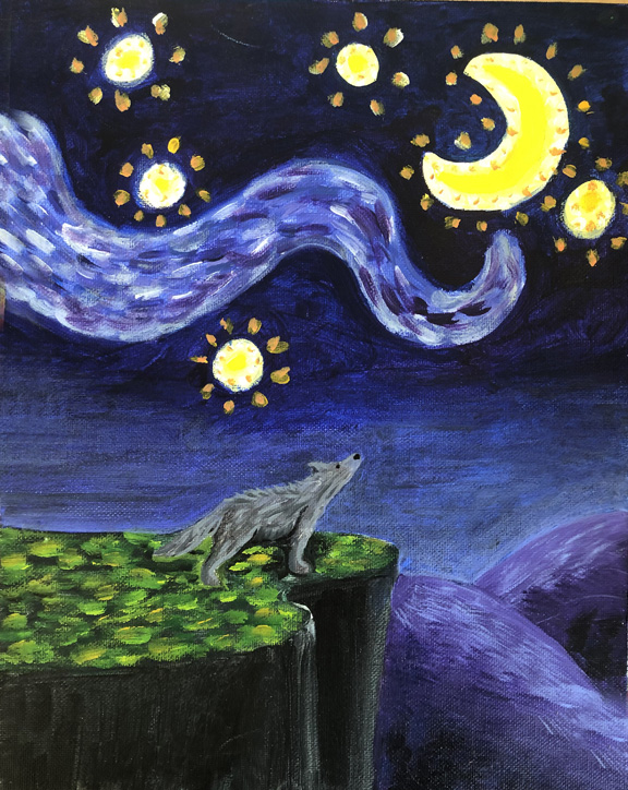 Family Painting – Howling | PAINT:LAB